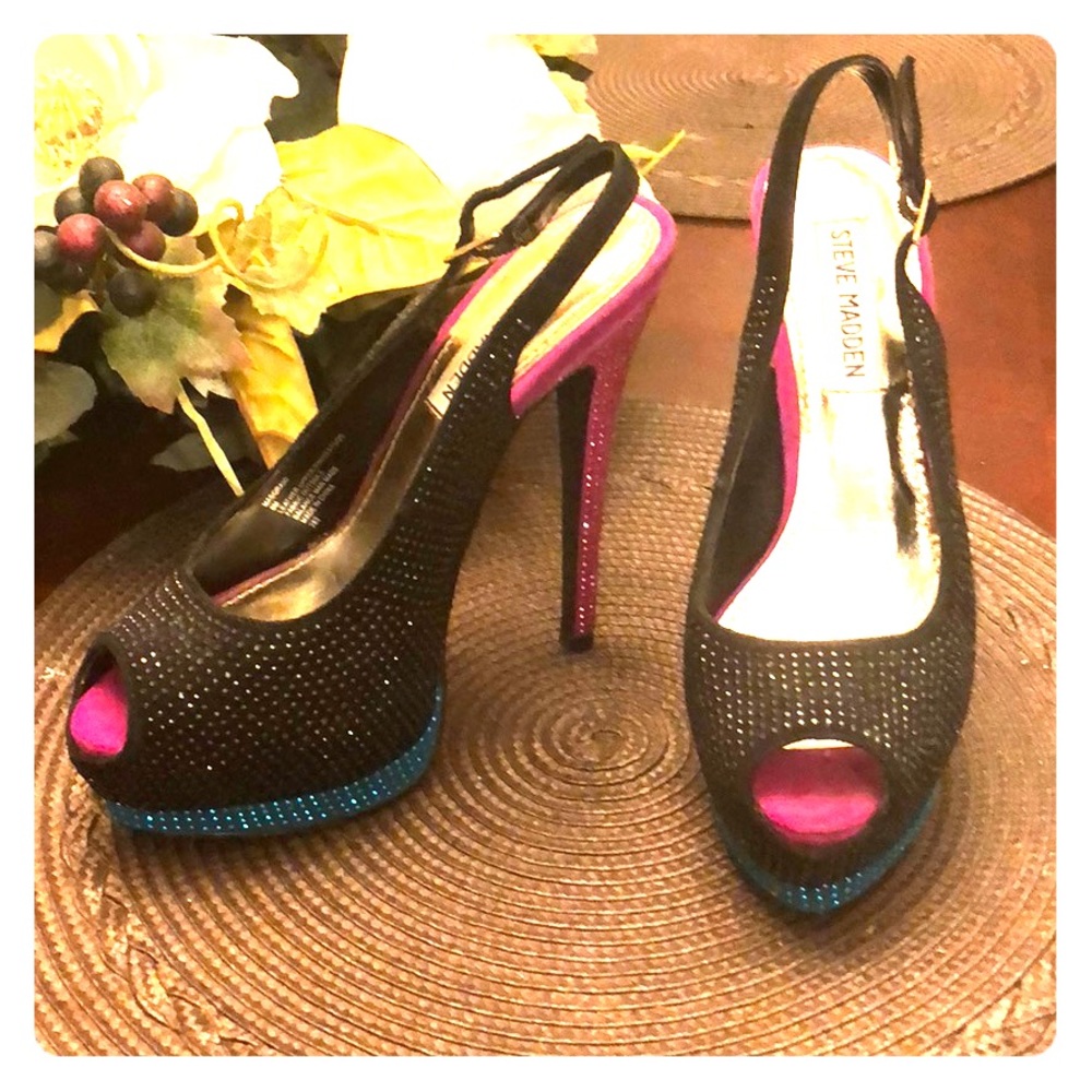 Steve Madden Tri-Color Heels - Gem